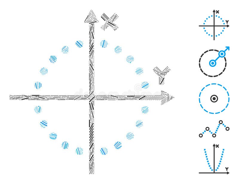 Hatch Collage Circle Plot Icon Stock Illustration - Illustration of ...