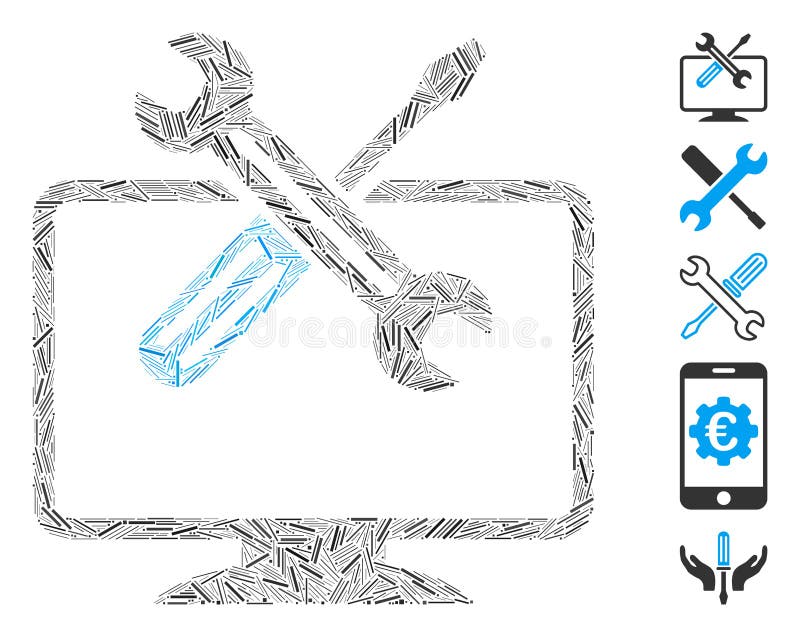 Computer Hardware Collage Stock Illustrations – 728 Computer Hardware ...