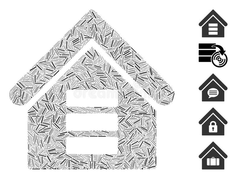 Hatch Collage Data Center Building Icon Stock Illustration ...