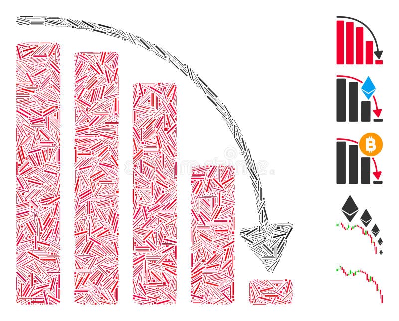 Hatch Collage Falling Acceleration Chart Icon Stock Illustration ...