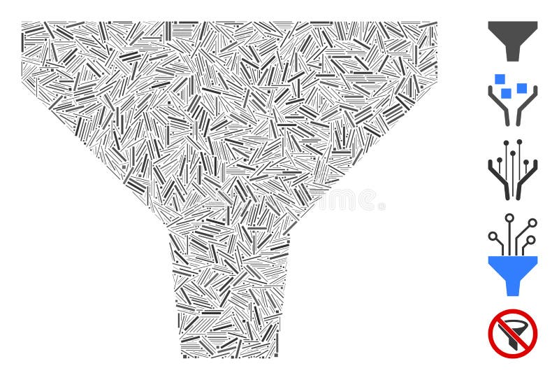 Hatch Collage Filter Icon stock illustration. Illustration of ...