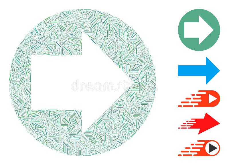 Hatch Collage Forward Icon stock illustration. Illustration of collage ...