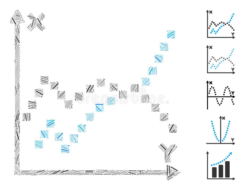 Hatch Collage Functions Plot Icon Stock Illustration - Illustration of ...