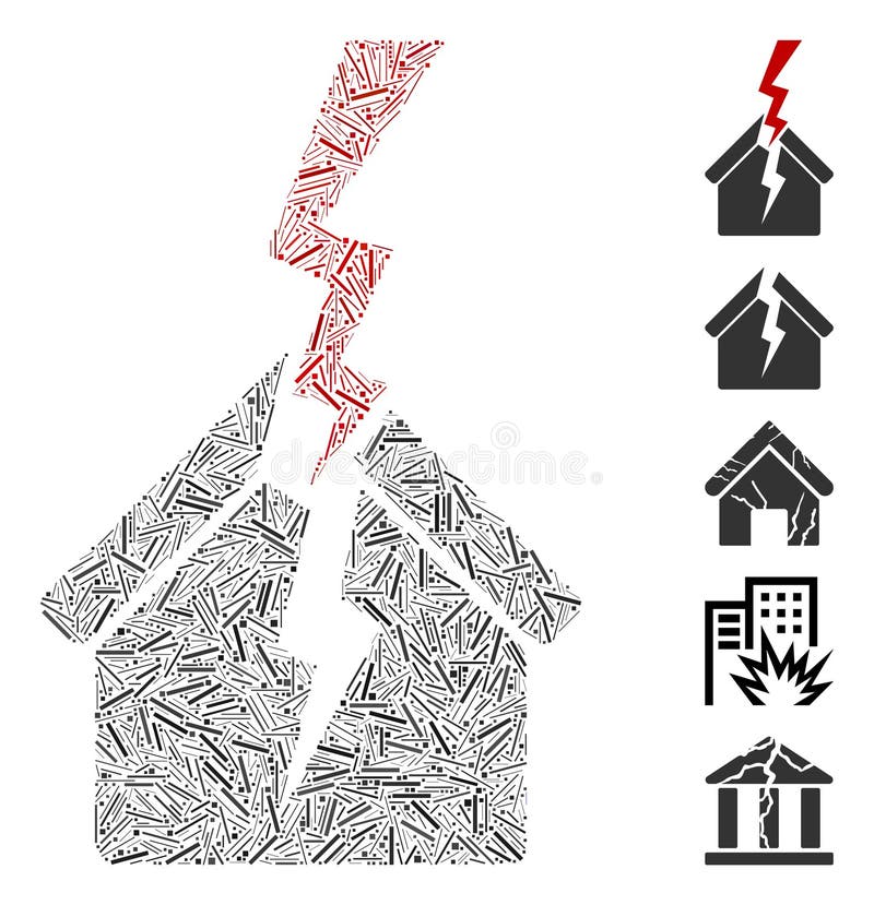 Hatch Collage House Break stock illustration. Illustration of ...