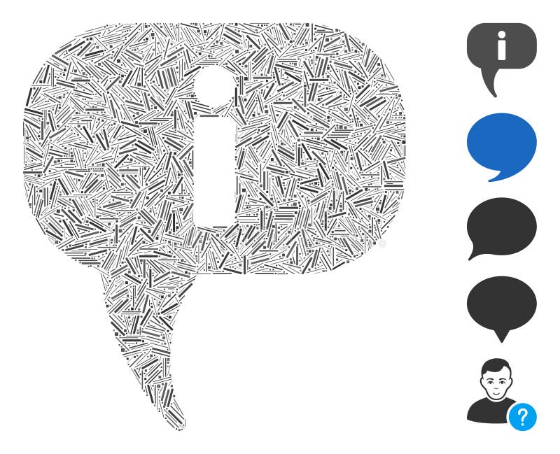 Hatch Collage about Icon stock illustration. Illustration of info ...