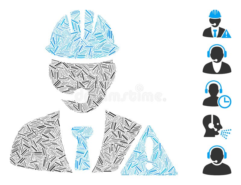 Hatch Collage Industrial Emergency Operator Stock Illustration ...