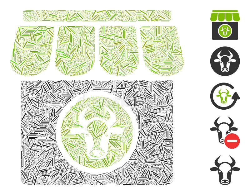 Hatch Collage Livestock Farm Icon Stock Illustration - Illustration of ...