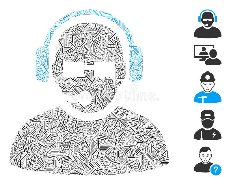 Hatch Collage Operator Icon Stock Illustration - Illustration of ...