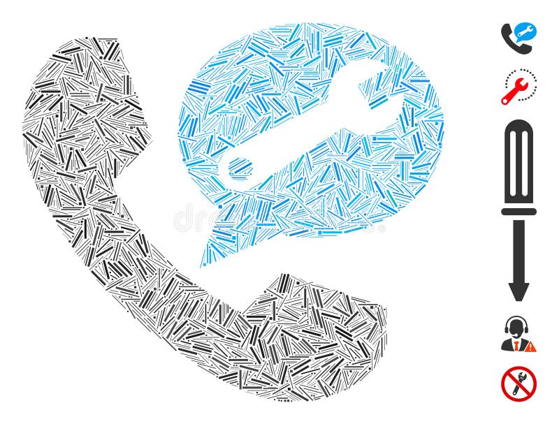 Hatch Collage Phone Service Message Icon Stock Image - Image of control ...