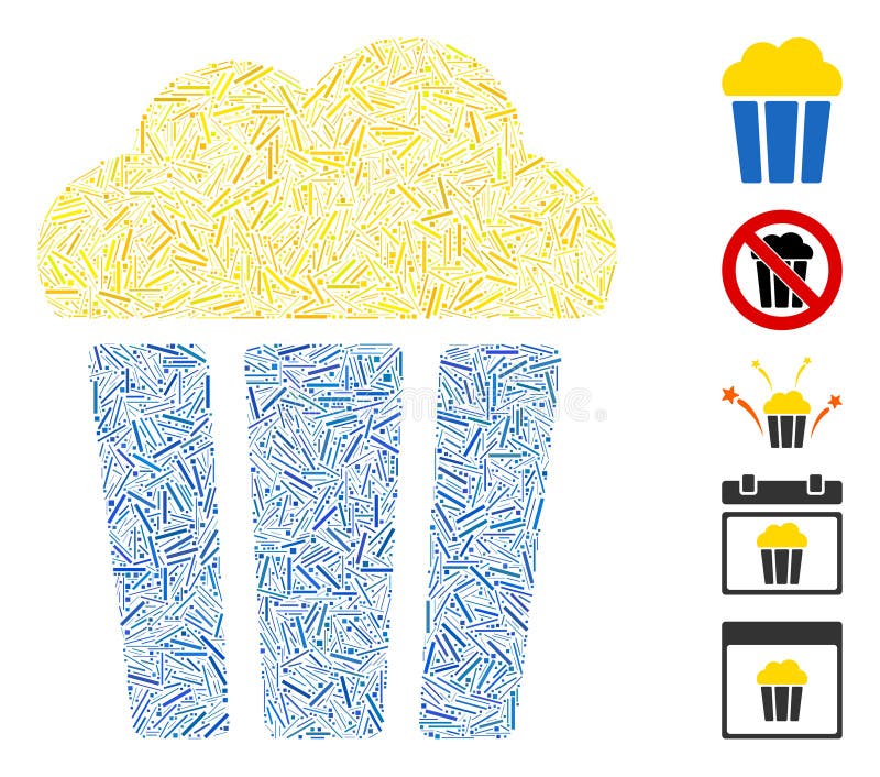 Popcorn Collage Stock Illustrations – 220 Popcorn Collage Stock ...