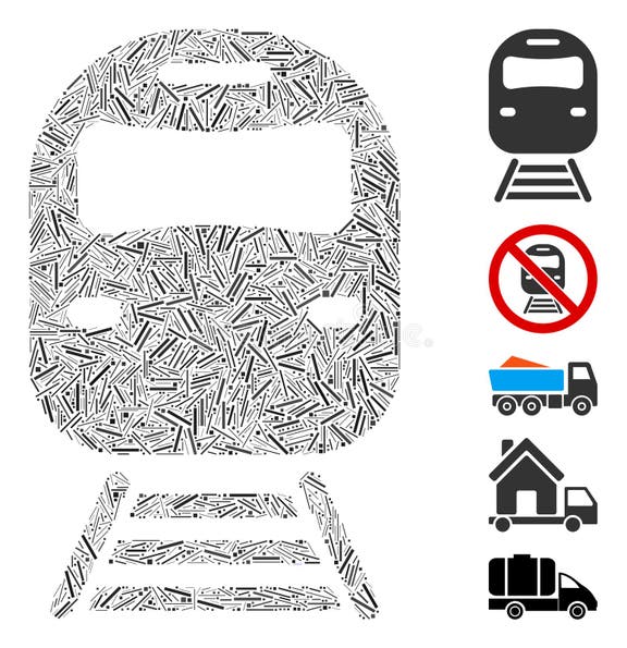 Hatch Collage Train stock illustration. Illustration of random - 175164619