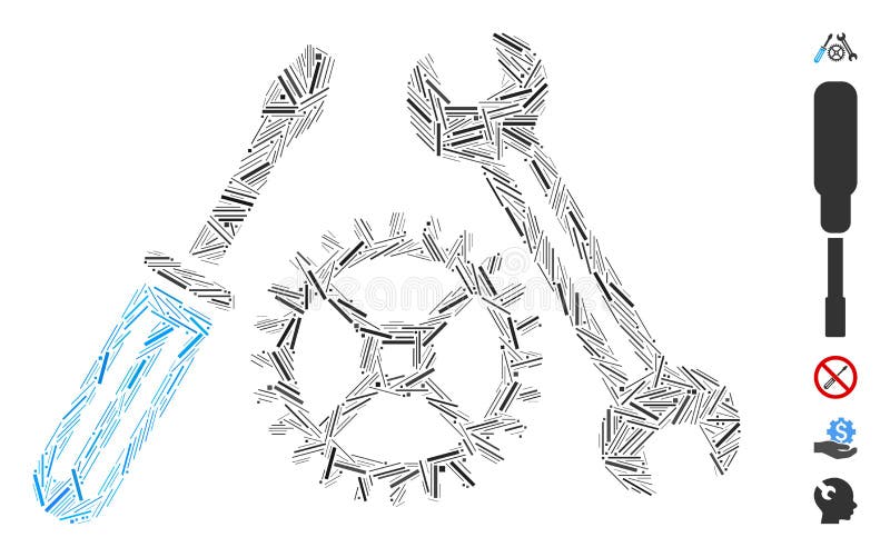 Hatch Collage Tuning Service Icon Stock Illustration - Illustration of ...