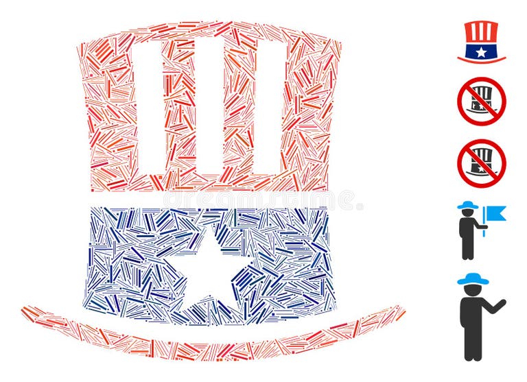 Hatch Collage Uncle Sam Hat Stock Illustrations – 4 Hatch Collage Uncle ...