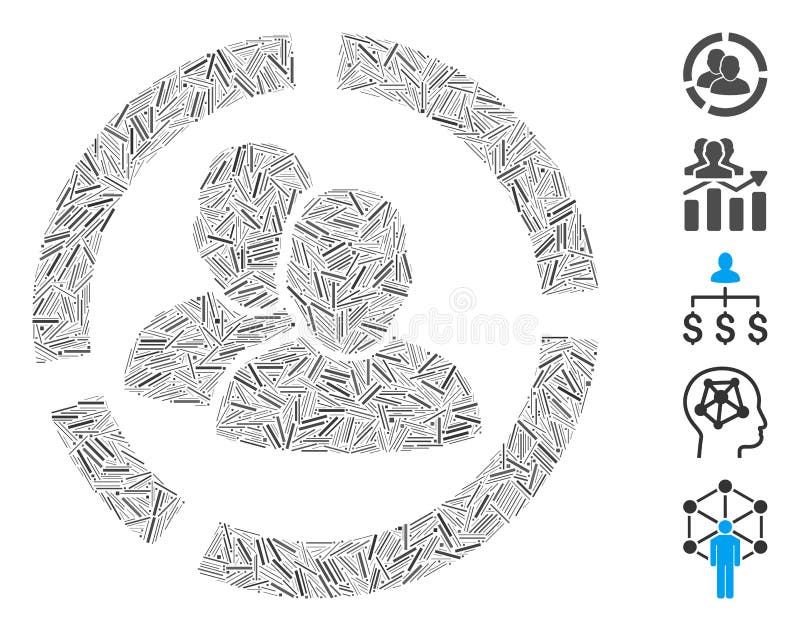 Hatch Collage User Diagram stock illustration. Illustration of composed ...