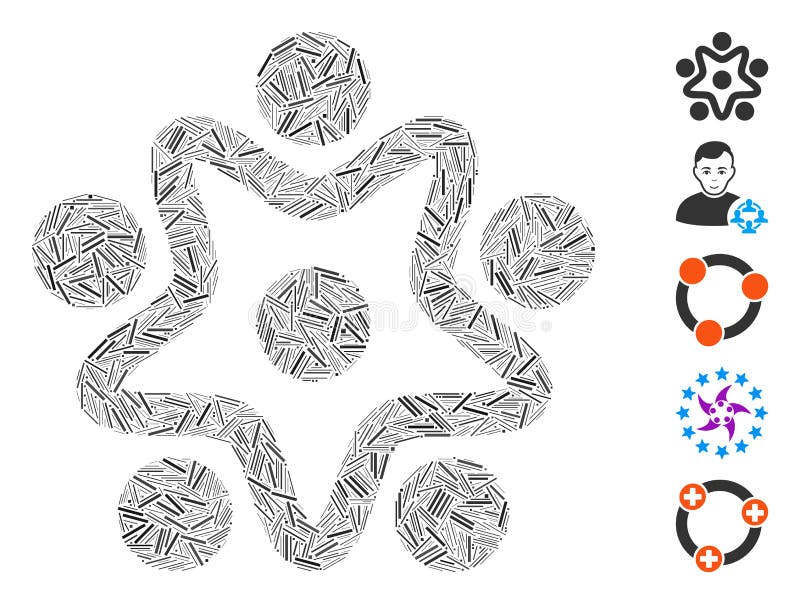 Hatch Collage User Organization Icon Stock Illustration - Illustration ...