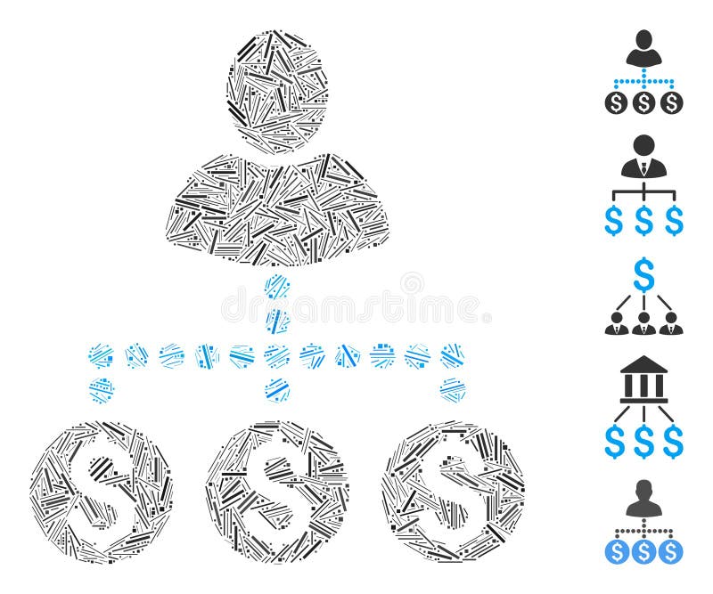 Hatch Collage User Payments Icon Stock Illustration - Illustration of ...