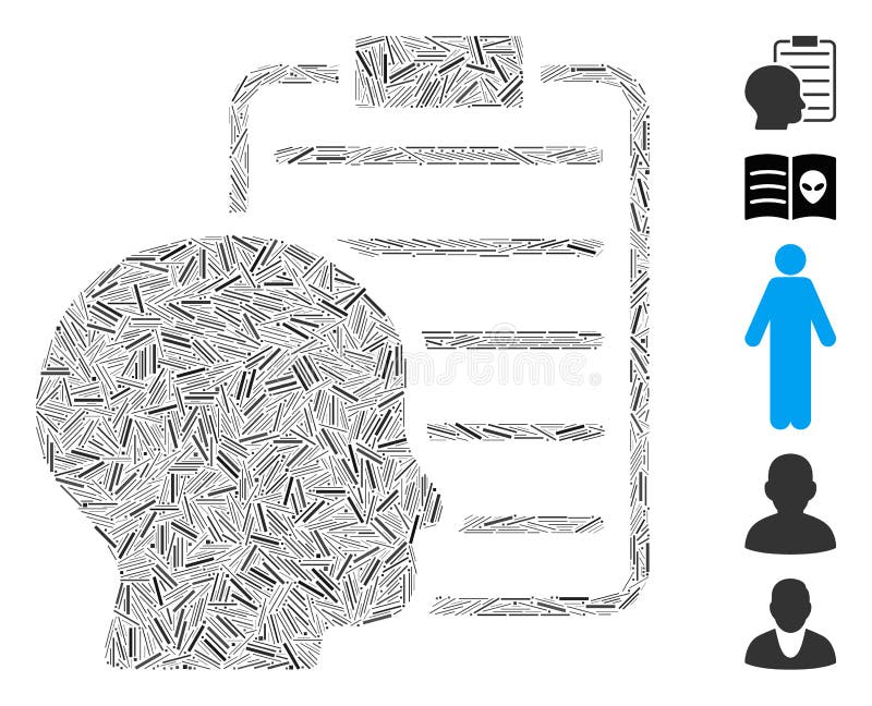 Hatch Collage User Report Page Icon Stock Illustration - Illustration ...