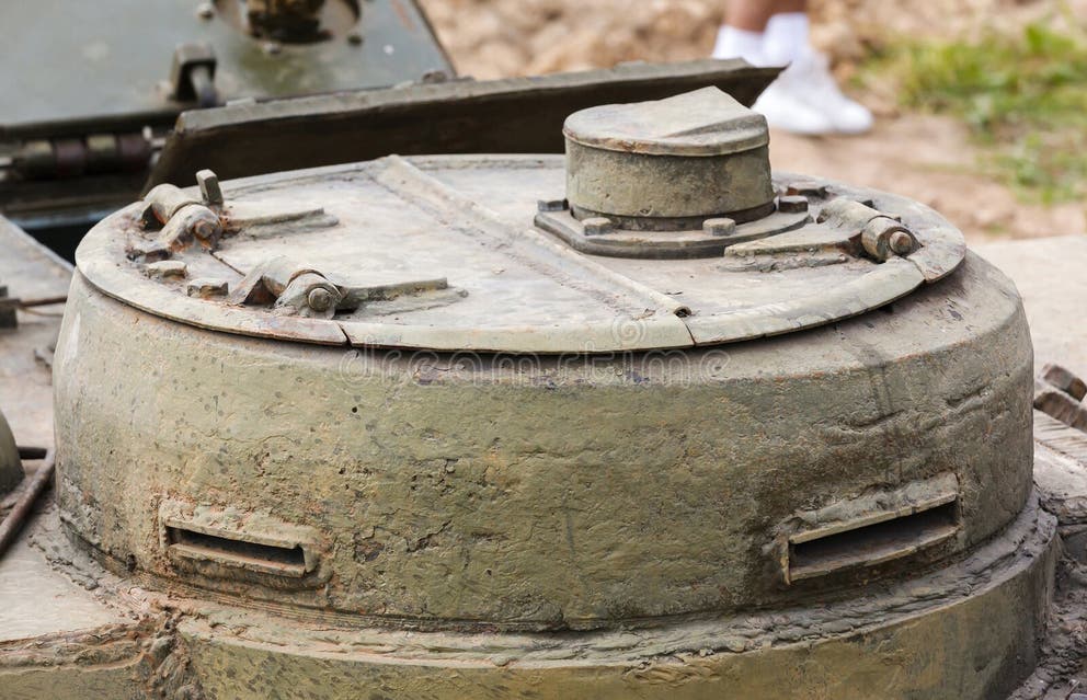 Hatch Commander of the Soviet Self-propelled Gun Stock Photo - Image of ...