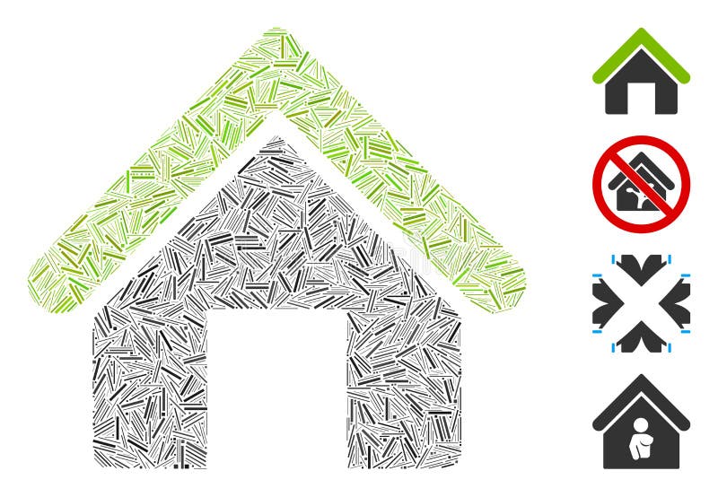 Hatch House Icon Vector Mosaic Stock Illustration - Illustration of ...