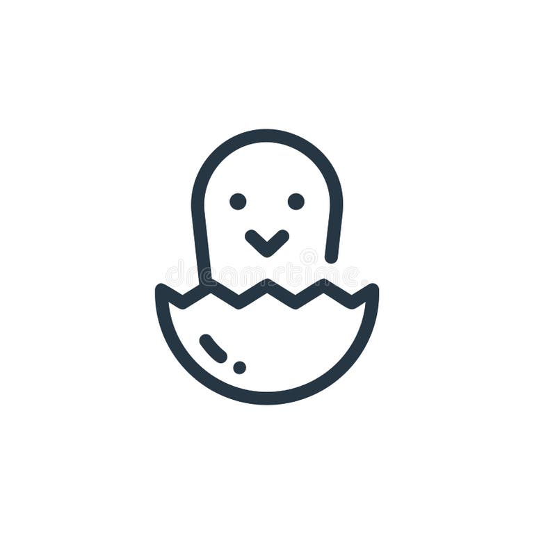 Hatch Icon Vector from Spring Concept. Thin Line Illustration of Hatch ...