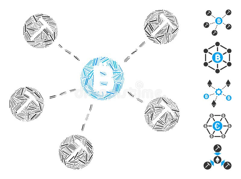 Hatch Mosaic Bitcoin Mining Pool Icon Stock Illustration - Illustration ...
