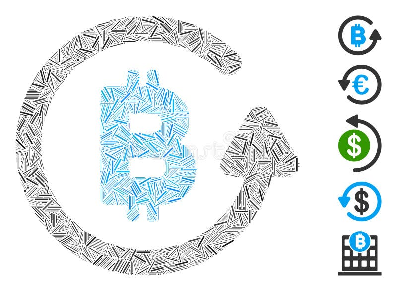 Hatch Mosaic Bitcoin Refund Icon Stock Illustration - Illustration of ...