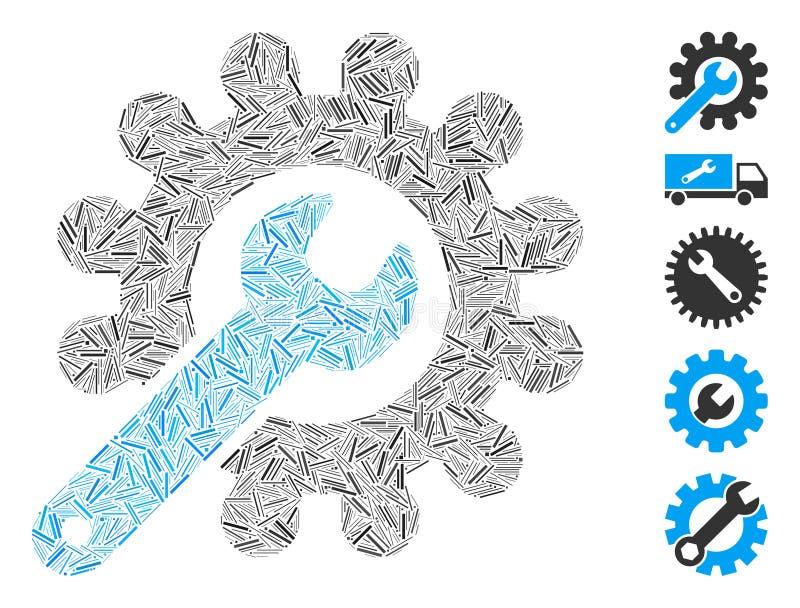 Hatch Mosaic Customization Tools Icon Stock Illustration - Illustration ...
