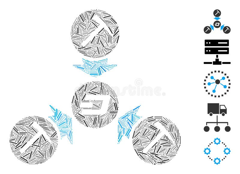 Hatch Mosaic Dash Mining Pool Icon Stock Illustration - Illustration of ...