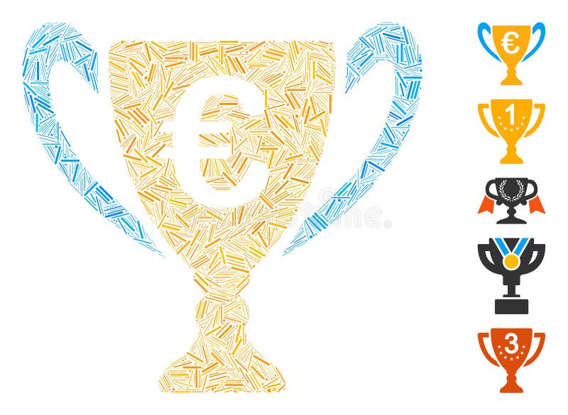 Hatch Mosaic Euro Cup Icon stock illustration. Illustration of design ...