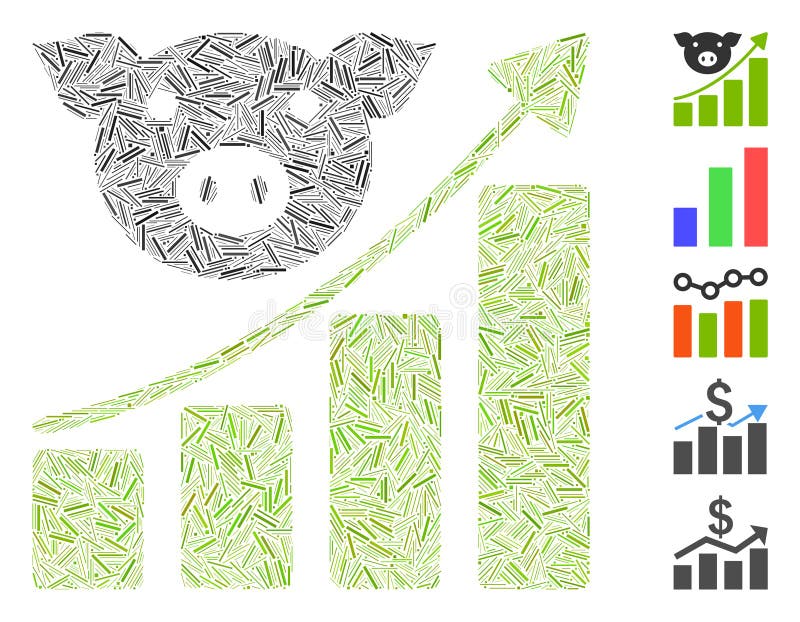 Hatch Mosaic Pig Growing Chart Icon Stock Illustration - Illustration ...