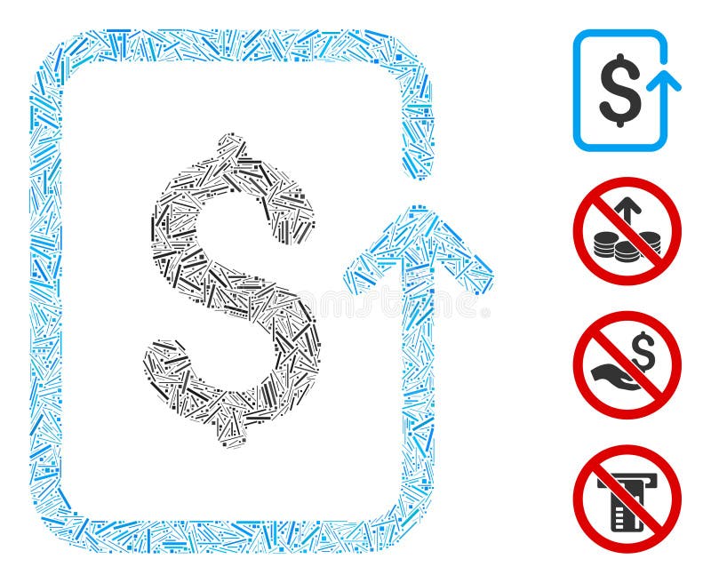 Hatch Reverse Transaction Icon Vector Mosaic Stock Illustration ...