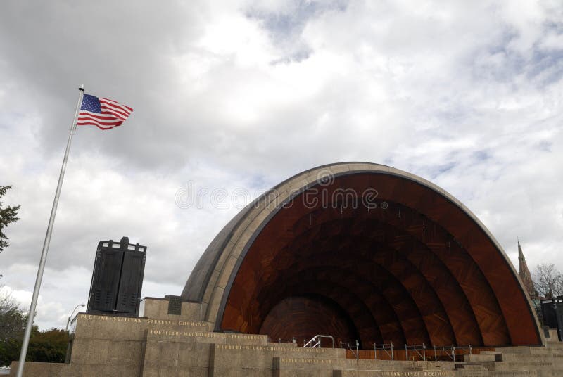Hatch Shell bandstand stock photo. Image of concerts - 71096300