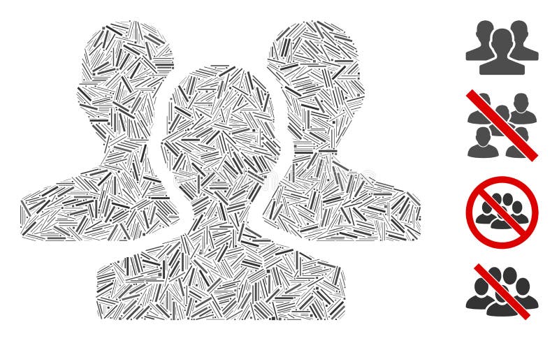 Hatch Users Icon Vector Collage Stock Illustration - Illustration of ...