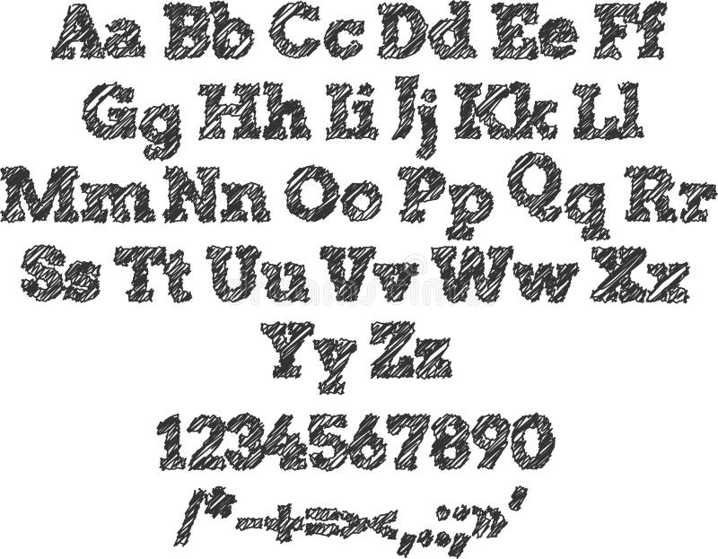 Hatched Font Stock Illustrations – 100 Hatched Font Stock Illustrations ...