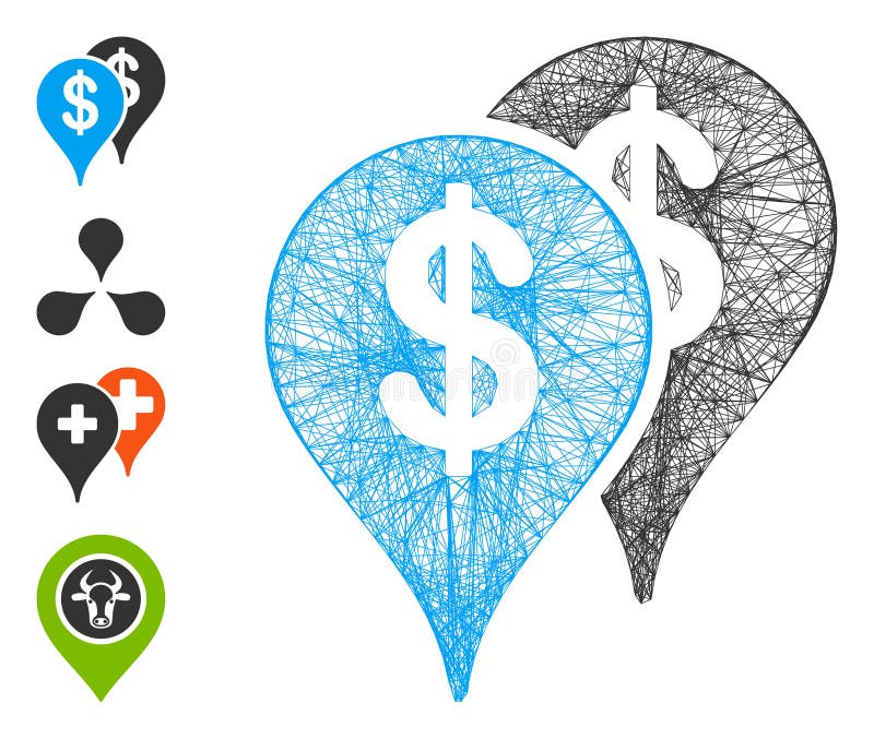 Hatched Bank Map Pointers Vector Mesh Stock Vector - Illustration of ... Hatched Bank Map Pointers Vector Mesh Stock Vector - Illustration of ...