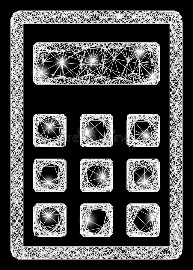 Hatched Calculator Mesh with Bright Light Spots Stock Vector ... Hatched Calculator Mesh with Bright Light Spots Stock Vector ...