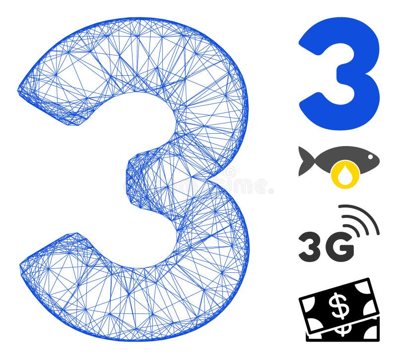 Hatched 3 Digit Vector Mesh Stock Illustration - Illustration of ...
