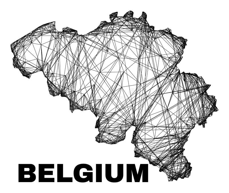 Belgium map - cdr format stock vector. Illustration of cities - 111508702