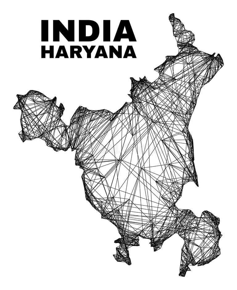 Network Haryana State Map Stock Illustrations – 26 Network Haryana ...