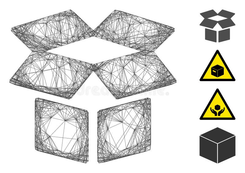 Hatched Carton Box Mesh and Textured Bicolor by Air Watermark Stock ...