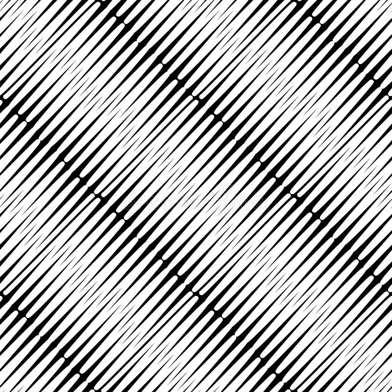 Hatched Seamless Pattern. Vector Black and White Hatching Background ...