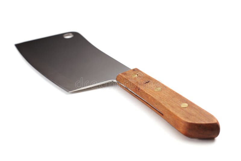 Hatchet stock photo. Image of kitchen, butcher, chrome - 13797212