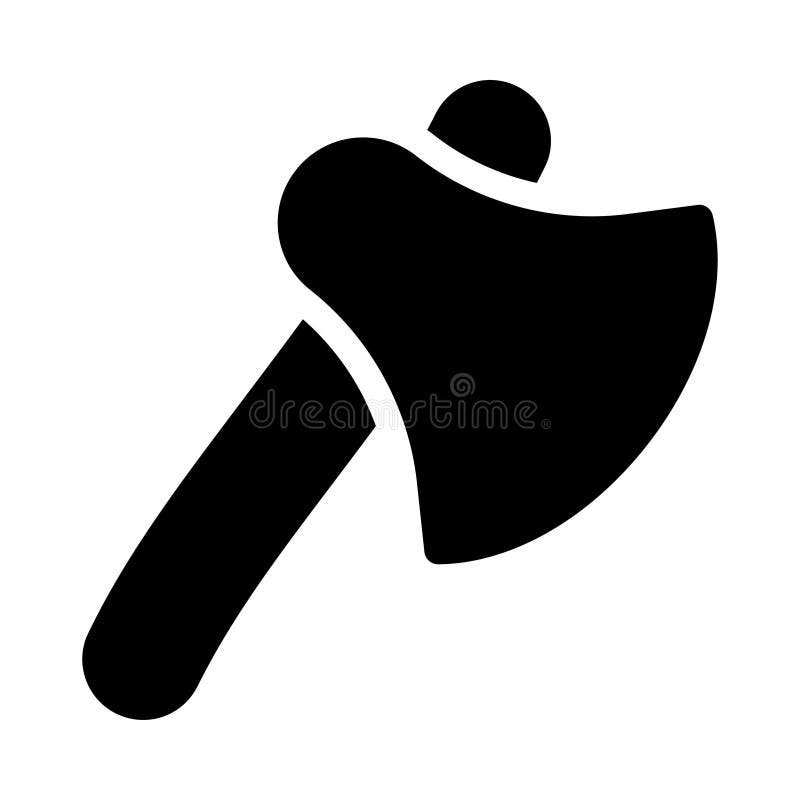 Hatchet Vector Glyph Flat Icon Stock Vector - Illustration of ...