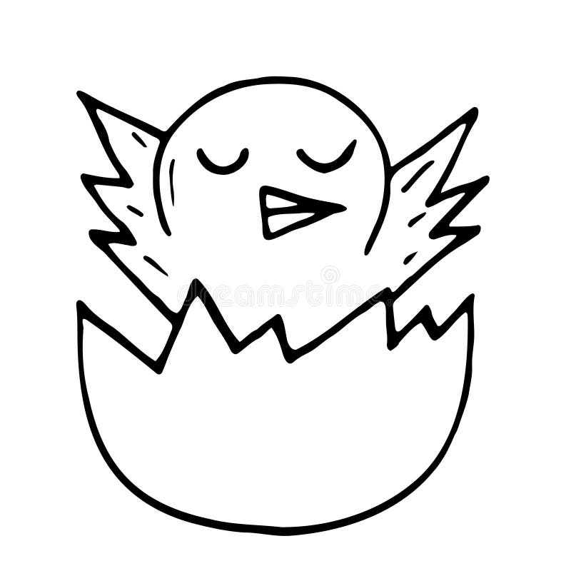 Hatching Chick Realistic Poster Stock Vector - Illustration of hatch ...