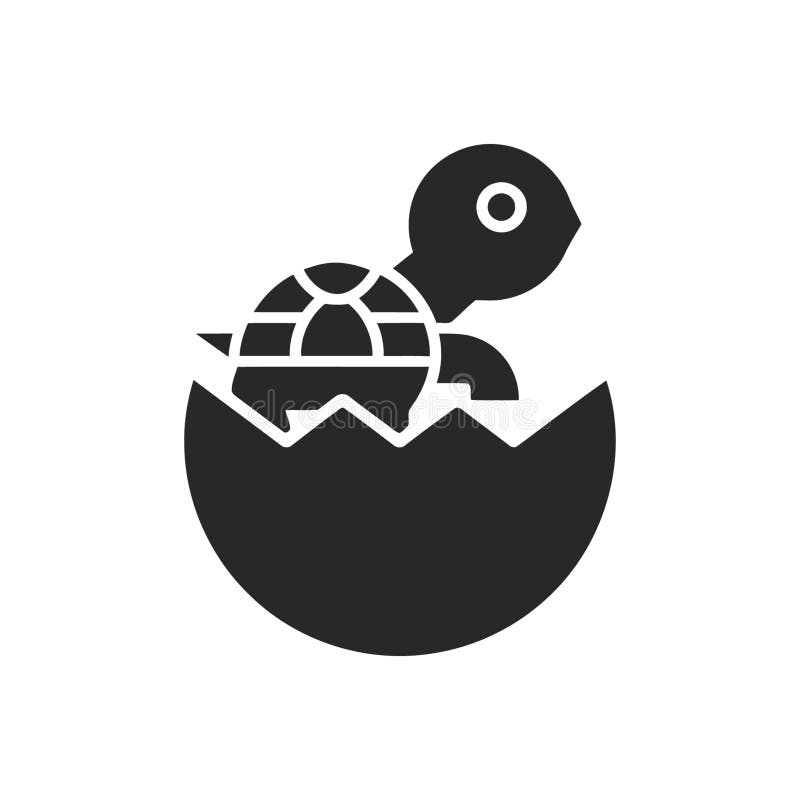Hatching Turtle Icon stock vector. Illustration of symbol - 361759050