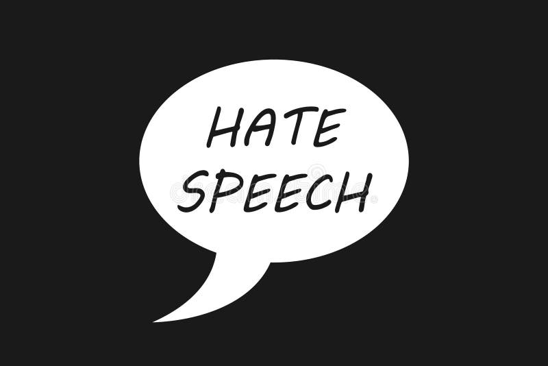 Hate Speech - Offensive And Violent Talk And Speaking Stock Vector ...