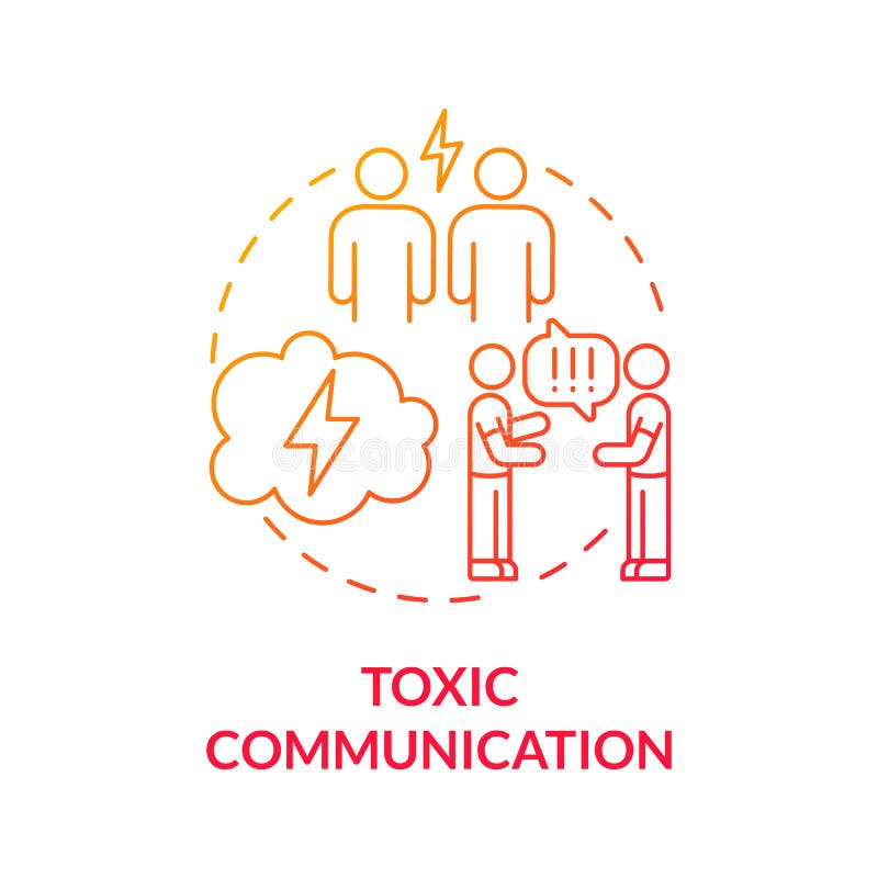 Hateful Communication Concept Icon Stock Vector - Illustration of ...