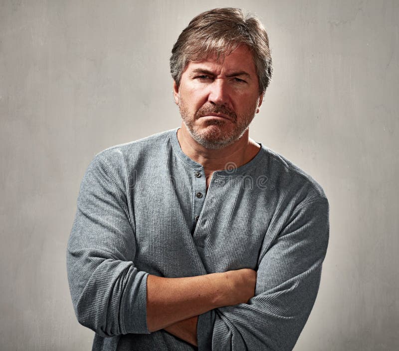 Hateful man stock photo. Image of irate, father, gray - 93838050