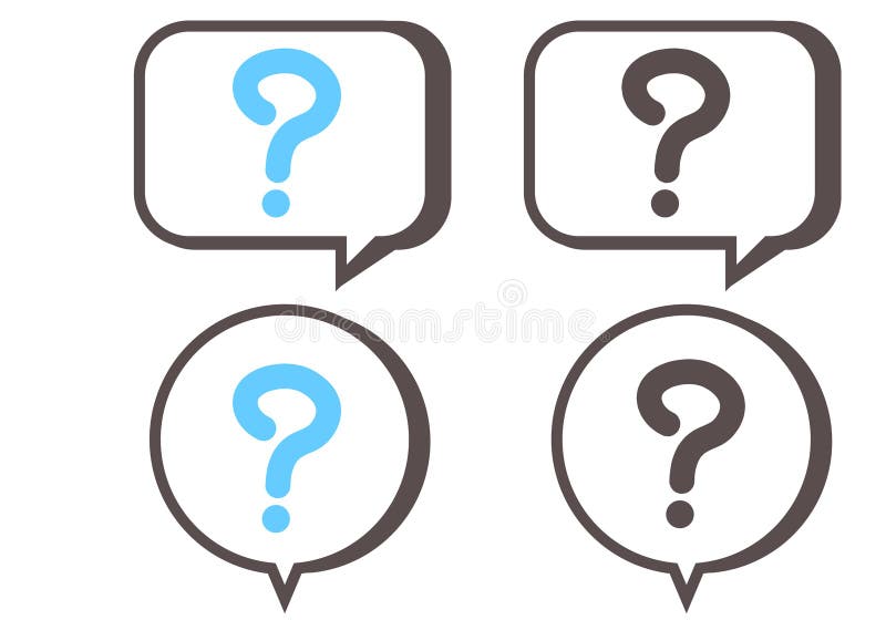 Hatena Mark Speech Bubble Questionable Speech Bubble Icon Stock ...