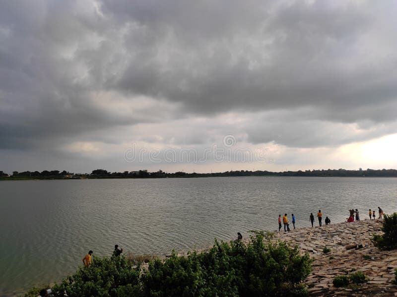 Hatia reservoir in Ranchi stock image. Image of nature - 270436729